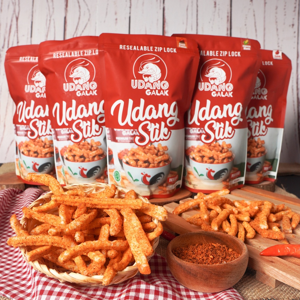 Jual Snack Udang Stik 60 gram, Udang Galak | Shopee Indonesia