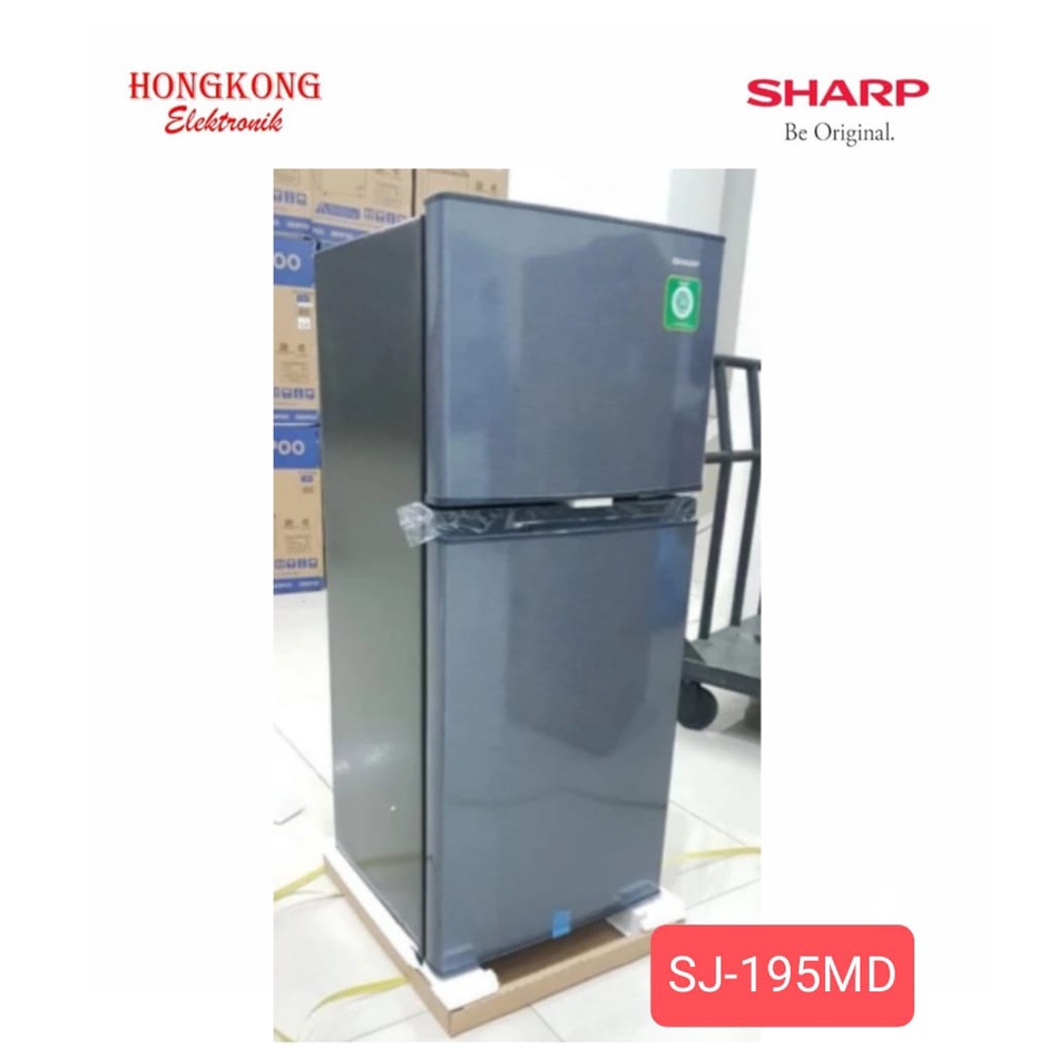 Jual KULKAS SHARP 2 PINTU SJ-195MD-SG/SR | Shopee Indonesia