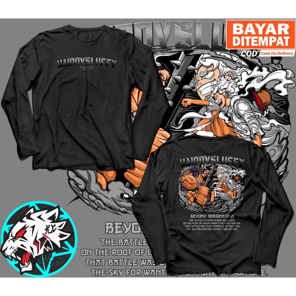 Jual KAOS BAJU LENGAN PANJANG ANIME ONE PIECE LUFFY VS KAIDO BIG SIZE ... Jual KAOS BAJU LENGAN PANJANG ANIME ONE PIECE LUFFY VS KAIDO BIG SIZE ...