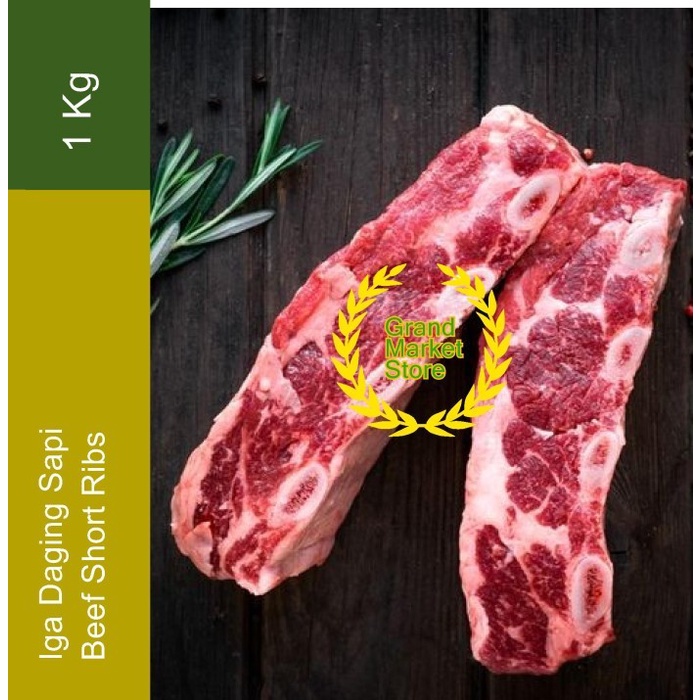 Jual Iga Daging Sapi Import Beef Short Rib Shortrib AUS 1 Kg 1kg 1000g ...