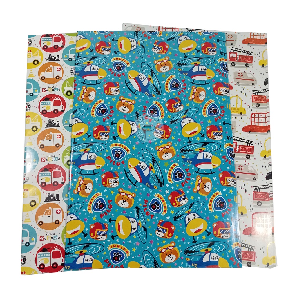 Jual KIKY - Kertas Kado Motif - Art Craft Paper - Random - Pack ...