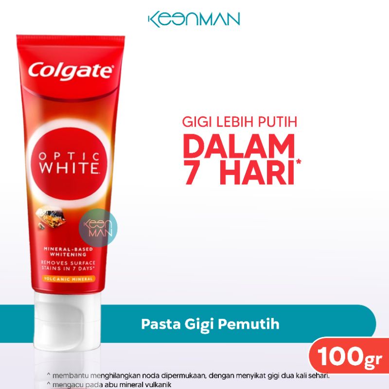 Jual Colgate Optic White Volcanic Mineral Toothpaste 100g - Pasta Gigi ...