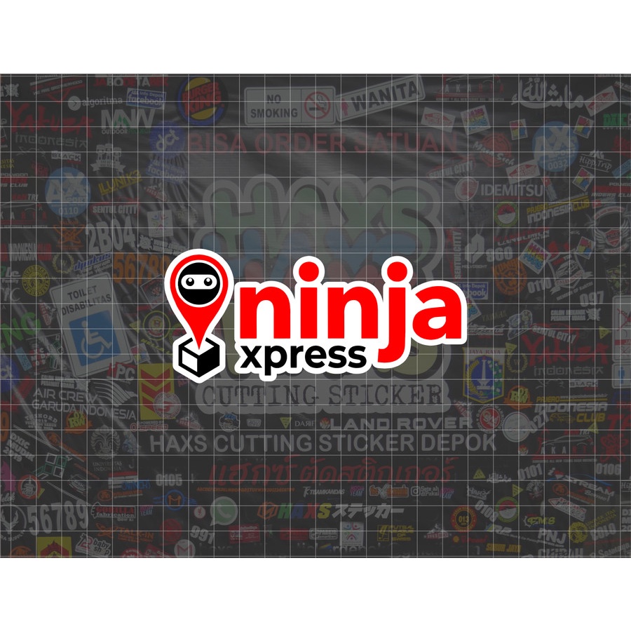 Jual Cutting Sticker Logo Ninja Express v2 12 cm x 5.5 cm | Shopee ...