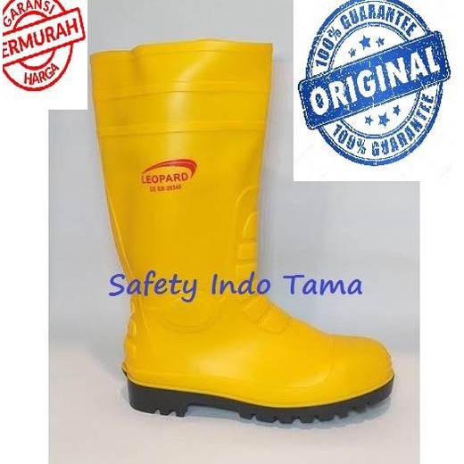 Jual Sepatu Boots Boot Bot Kuning Safety Ujung Besi Promo Murah - Karet ...