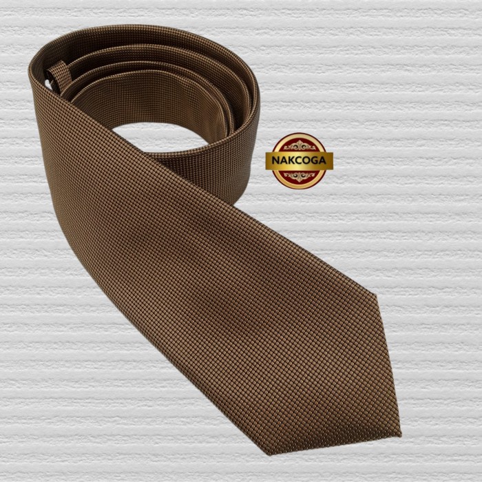 Jual Tie Dasi Coklat Gold Polos Dasi Kantor Pesta Pernikahan Wedding ...