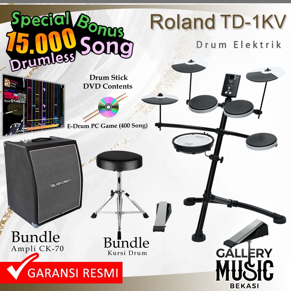 Jual Roland TD 1KV Drum Elektrik Bundle Ampli / TD1 KV / TD1KV VDrums | Shopee Indonesia