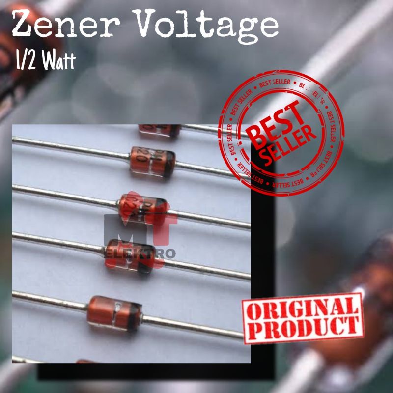 Jual Dioda Zener Voltage Stabilizer 3.3Volt s/d 33Volt | Shopee Indonesia