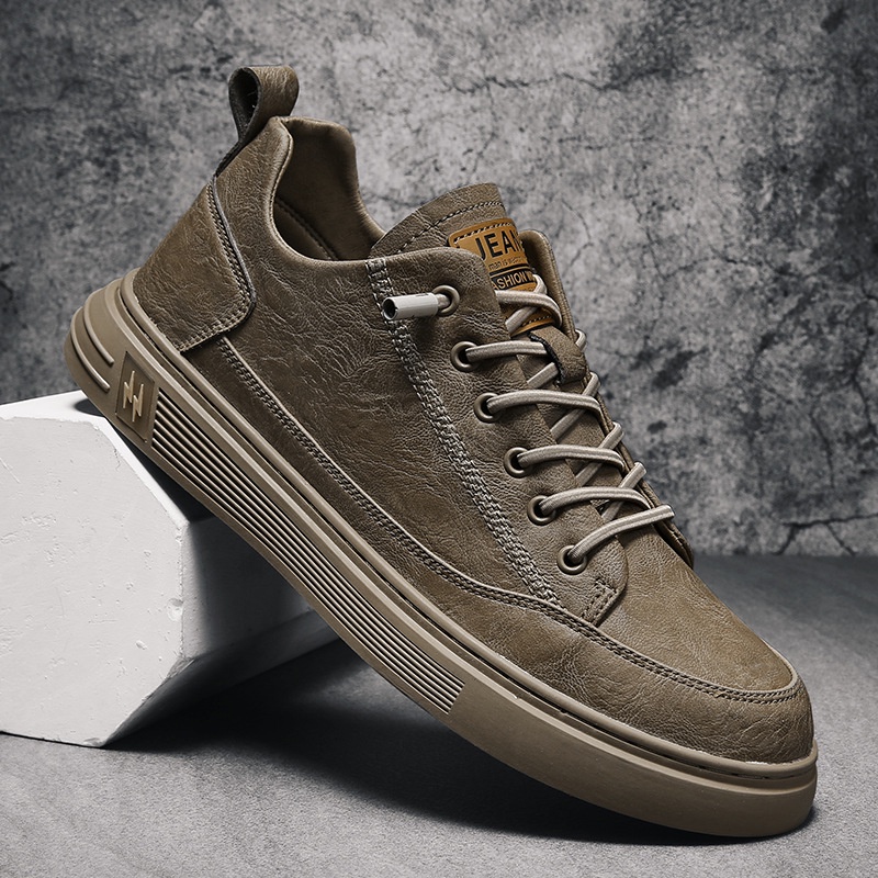 Jual Sepatu sneakers model kulit terbaru VERIO BR-567 sepatu hitam ...