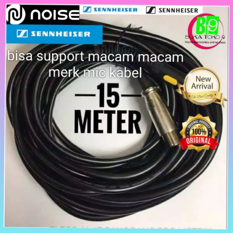 Jual Kabel mic panjang 15 meter dengan jeck canon female dan akai mono ...