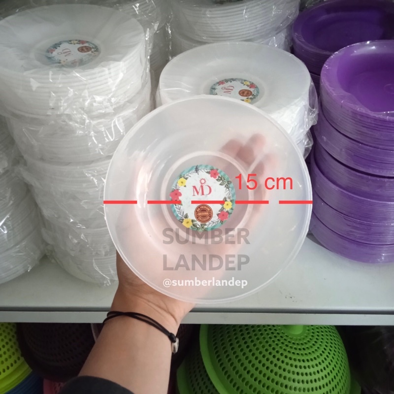 Jual Piring Kecil Lepek Plastik Bening Lepek 6 MD | Shopee Indonesia