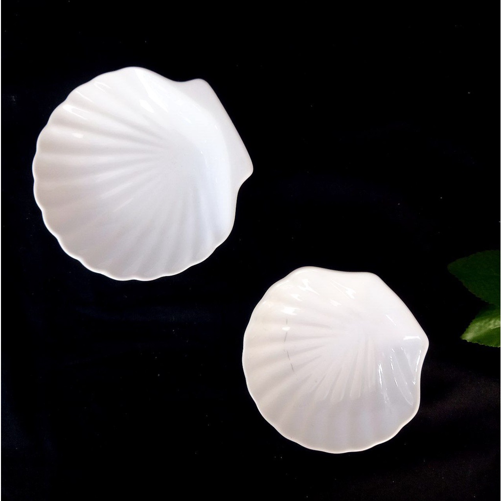 Jual LIONEX SCALLOP DISH/ PIRING SAMBAL BENTUK KERANG KERAMIK | Shopee ...