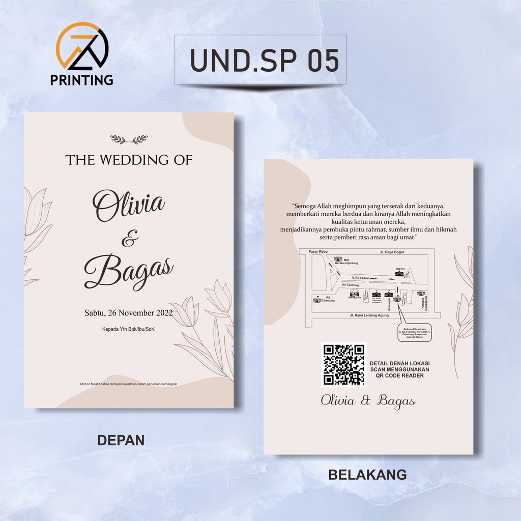 Jual undangan Pernikahan K2 Uk A5 Murah | Shopee Indonesia