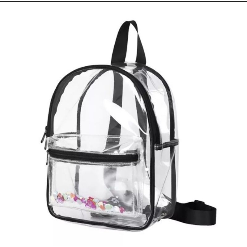 Jual Tas Ransel Punggung wanita/Laki laki Tas Transparan Bening ...