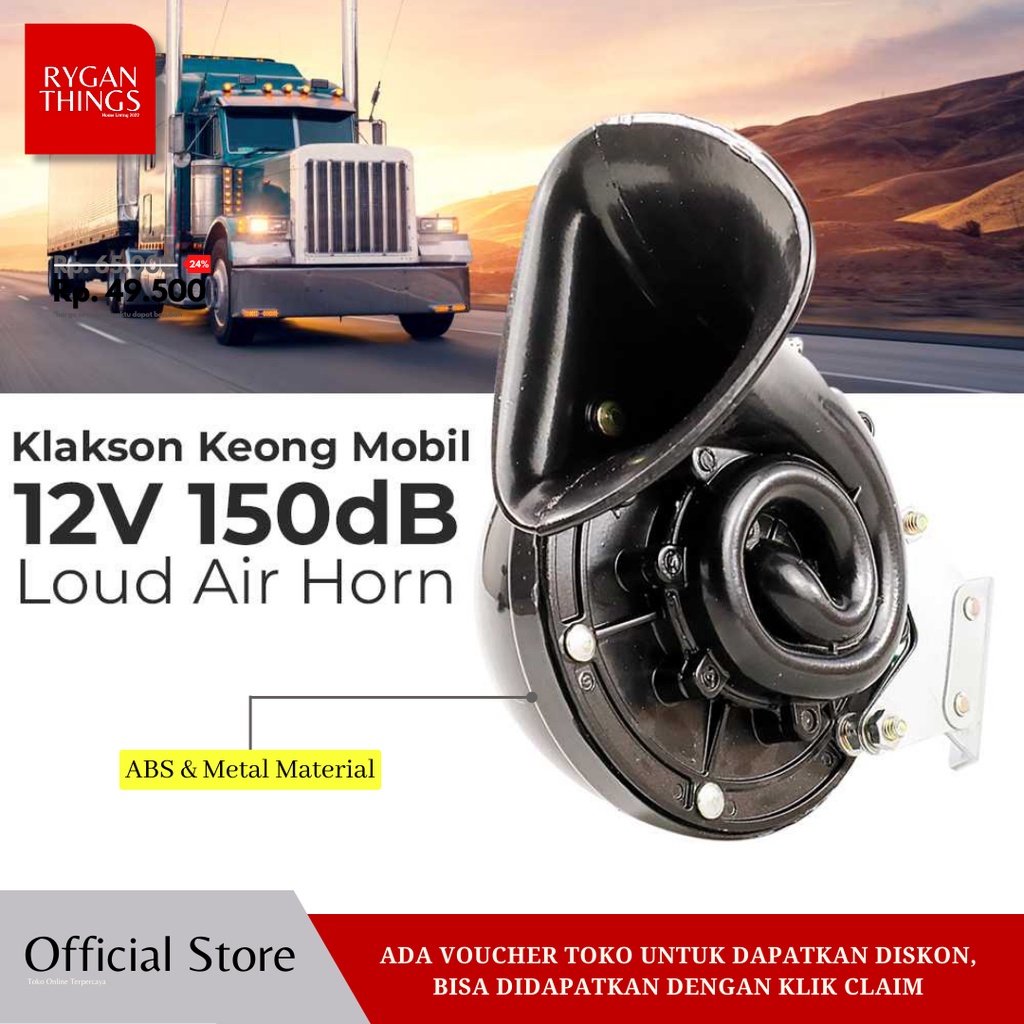 Jual Klakson Keong Mobil Loud Air Horn 12 Volt 150 dB | Shopee Indonesia