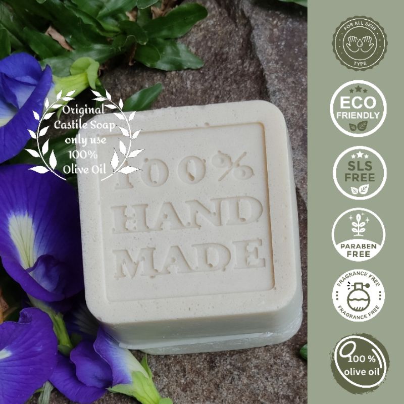 Jual ORIGINAL CASTILE SILK SOAP 100% OLIVE UNSCENTED & NATURAL SOAP ...
