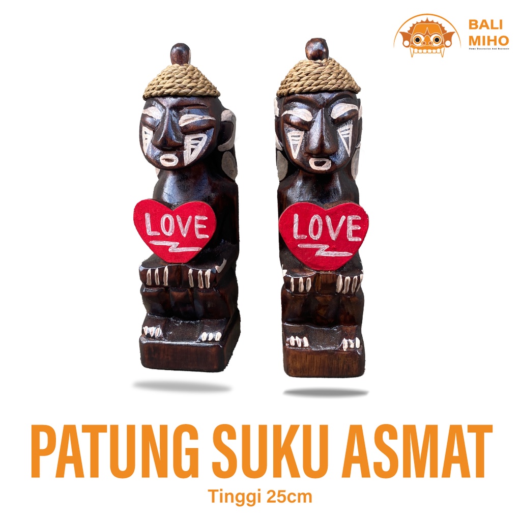 Jual Patung Suku Primif Motif Love - Patung Suku - Pajangan etnik ...