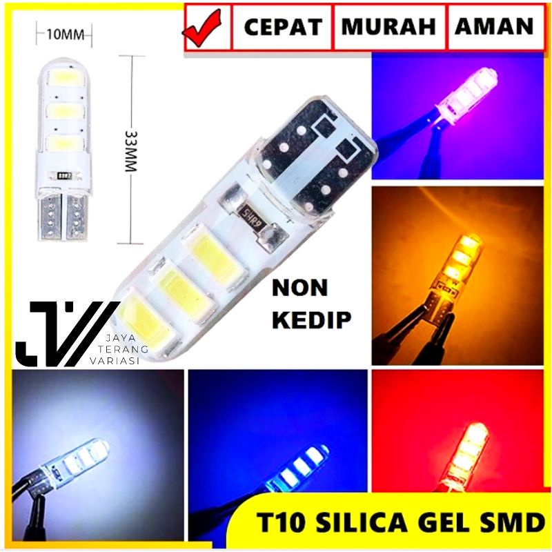 Jual LAMPU LED SEN SENJA T10 JELLY 6 MATA NON KEDIP/ DOP SEIN NON FLASH ...