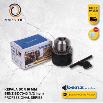 Jual Benz Kepala Bor Big Body 16mm (JT3, JT6, B16, B18) 1.0 - 13mm - DRAT | Shopee Indonesia