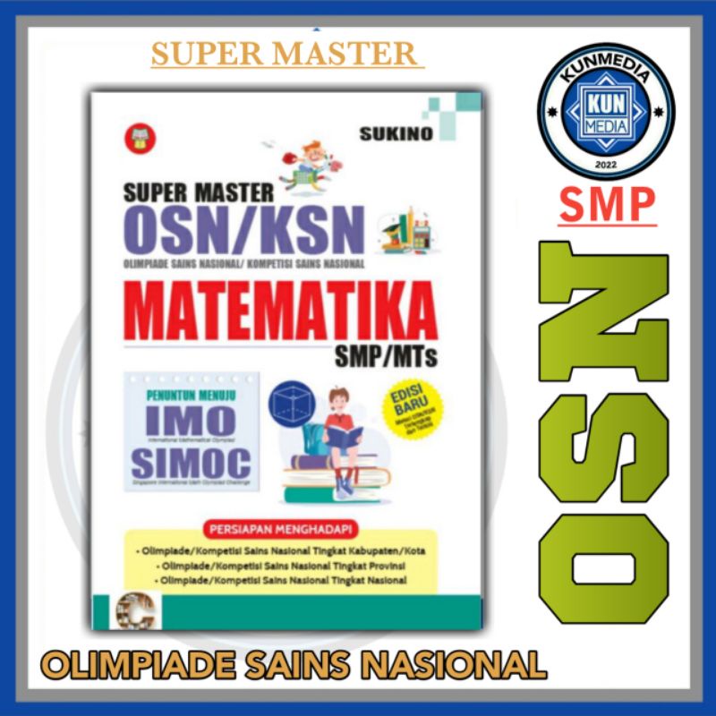 Jual BUKU SUPER MASTER OSN KSN OLIMPIADE SAINS NASIONAL MATEMATIKA SMP YRAMA WIDYA | Shopee ...