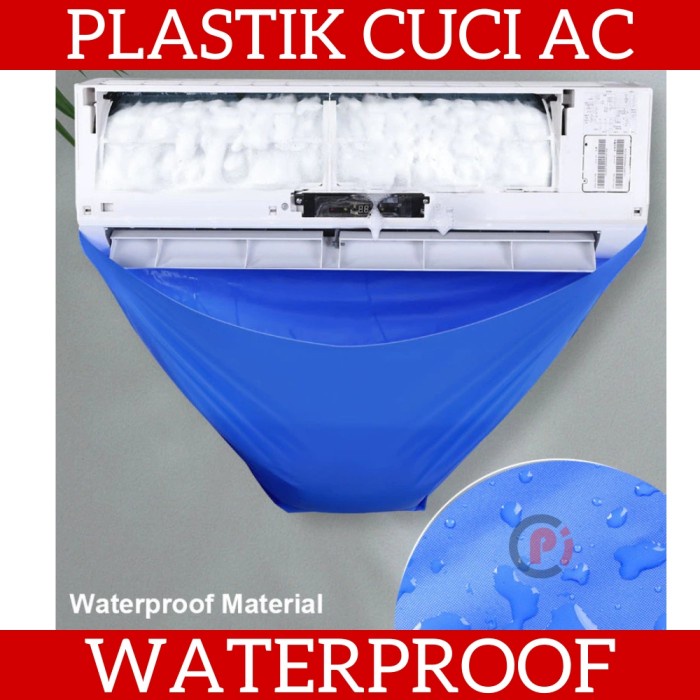 Jual Plastik Tampung Cuci AC Air Conditioner Cleaning Cover Waterproof ...