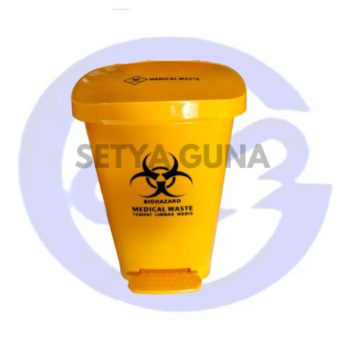 Jual Tempat Sampah Kuning Limbah Medis Biohazard Kapasitas 30 Liter ...