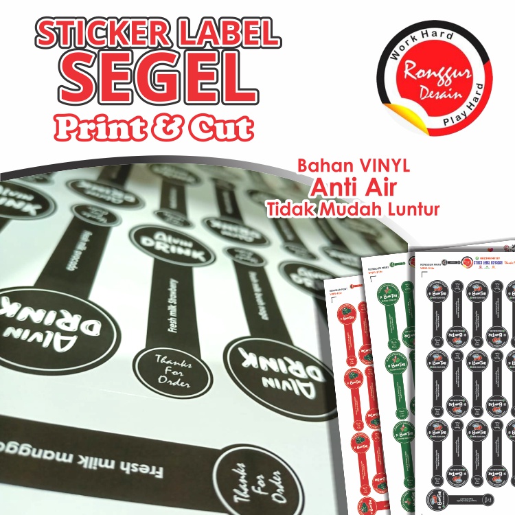 Jual CETAK STICKER SEGEL KEMASAN ANTI AIR MINIM ORDER 3 LEMBAR | Shopee ...