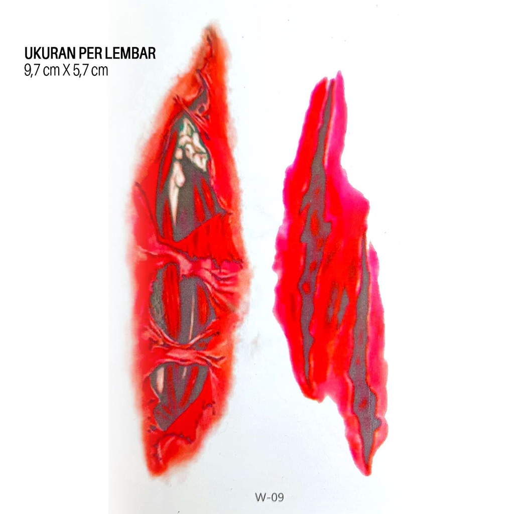 Jual Tatto tattoo luka lebam temporer temporary wanita pria dada jari ...