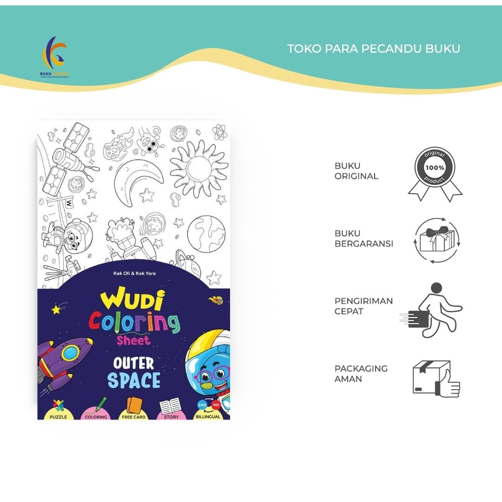 Jual BUKU MEWARNAI - WUDI COLORING SHEET : OUTER SPACE - KAK OFI & KAK ...