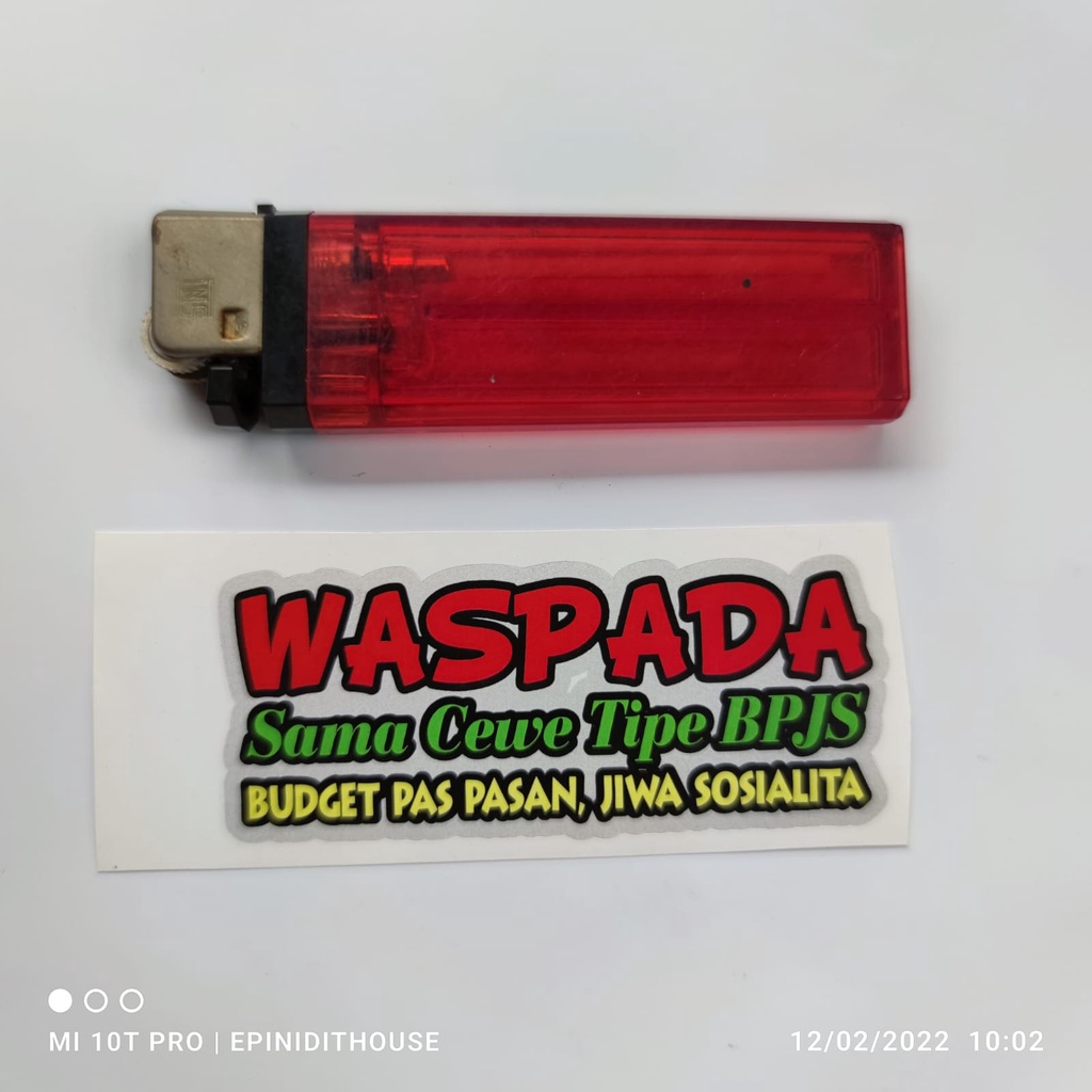 Jual Stiker Waspada Cewe BPJS Humor Lucu Viral Motor Plesetan Meme ...