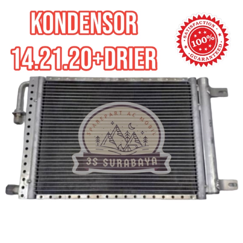 Jual Kondensor 14 21 20 + Drier R134 Multiflow Ac Mobil Universal ...