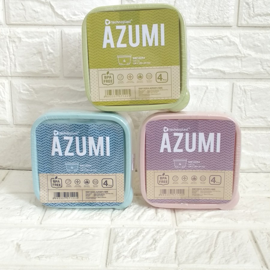 Jual Technoplast Azumi Grande SW-132 Isi 4 pcs / Kotak Makan / Sealware ...