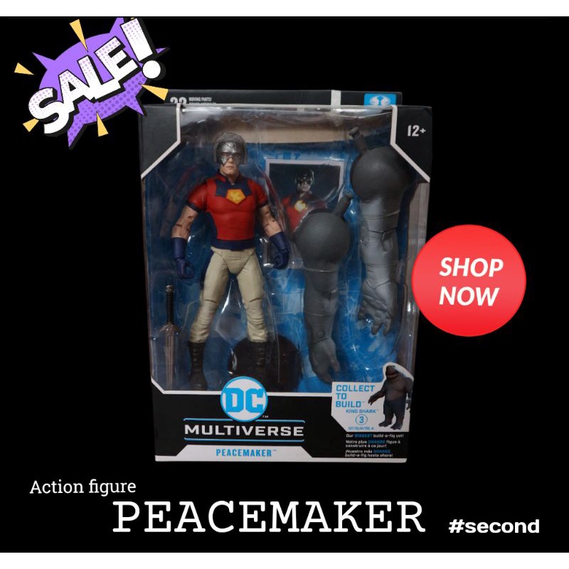 Jual Action figure DC PEACEMAKER ORIGINAL. full artikulasi, BEKAS ...