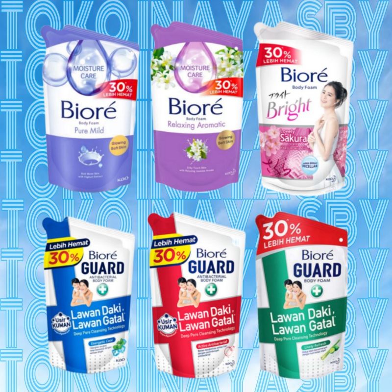 Jual BIORE BODY FOAM POUCH 800ML | Shopee Indonesia