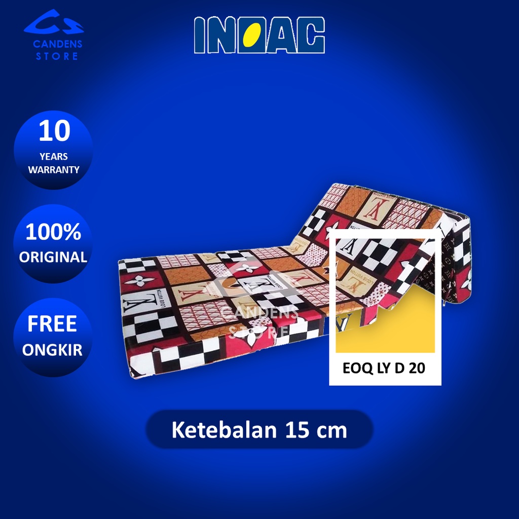 Jual Kasur Busa LIPAT 4 INOAC ORIGINAL ukuran 200x90x15 cm Garansi 10 ...