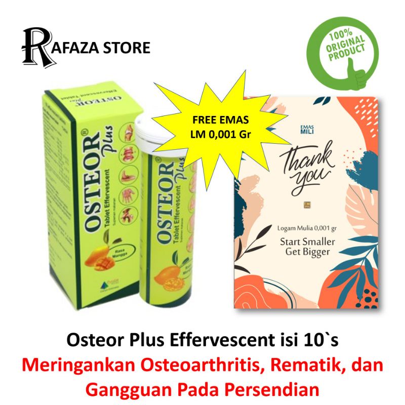 Jual OSTEOR PLUS Effervescent 10`s Untuk Kesehatan Sendi | Shopee Indonesia