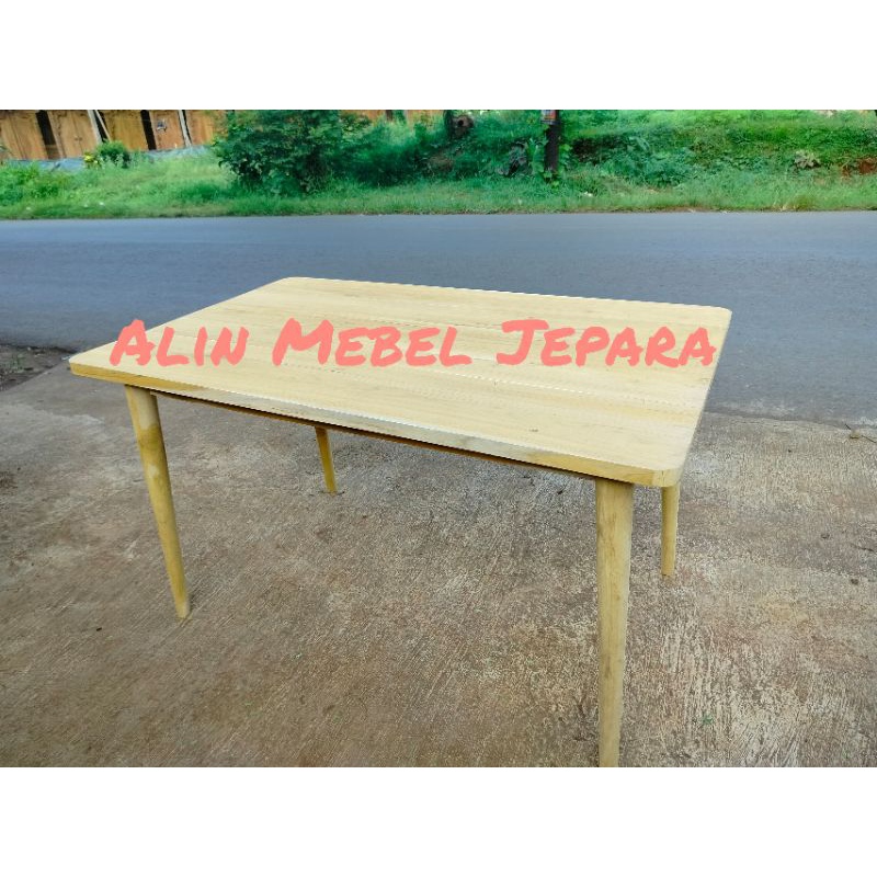 Jual MEJA MAKAN KAYU JATI MINIMALIS MEJA MAKAN CAFE [MENTAHAN] | Shopee ...