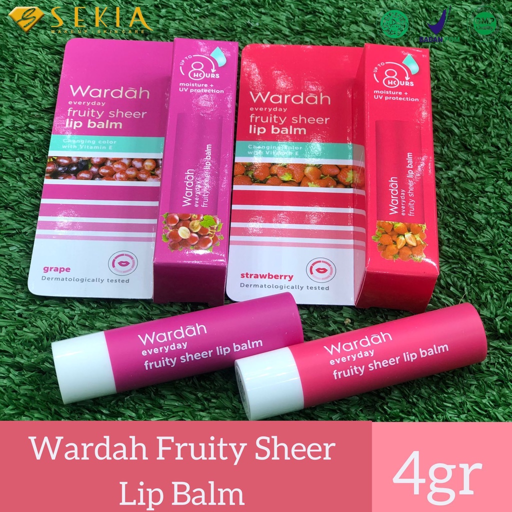 Jual Wardah Fruity Sheer Lipbalm / Wardah Lip Balm | Shopee Indonesia
