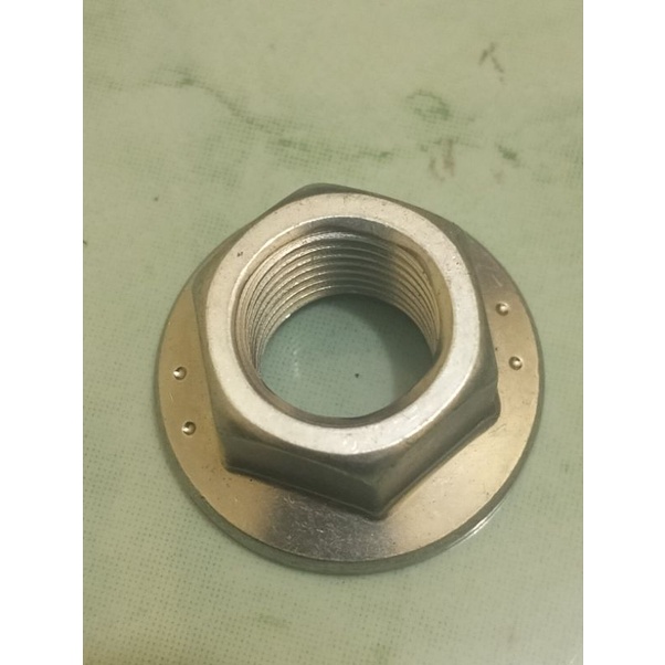 Jual mur m14 flange putih mur 19 flange putih | Shopee Indonesia