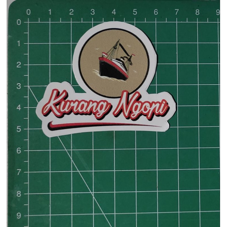 Jual sticker decal plesetan kurang ngopi | Shopee Indonesia