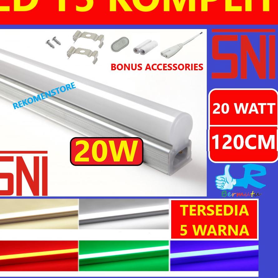 Jual Diskon SNI LED T5 20W 120CM LAMPU NEON TL TUBE T5 20WATT PANJANG 1 ...