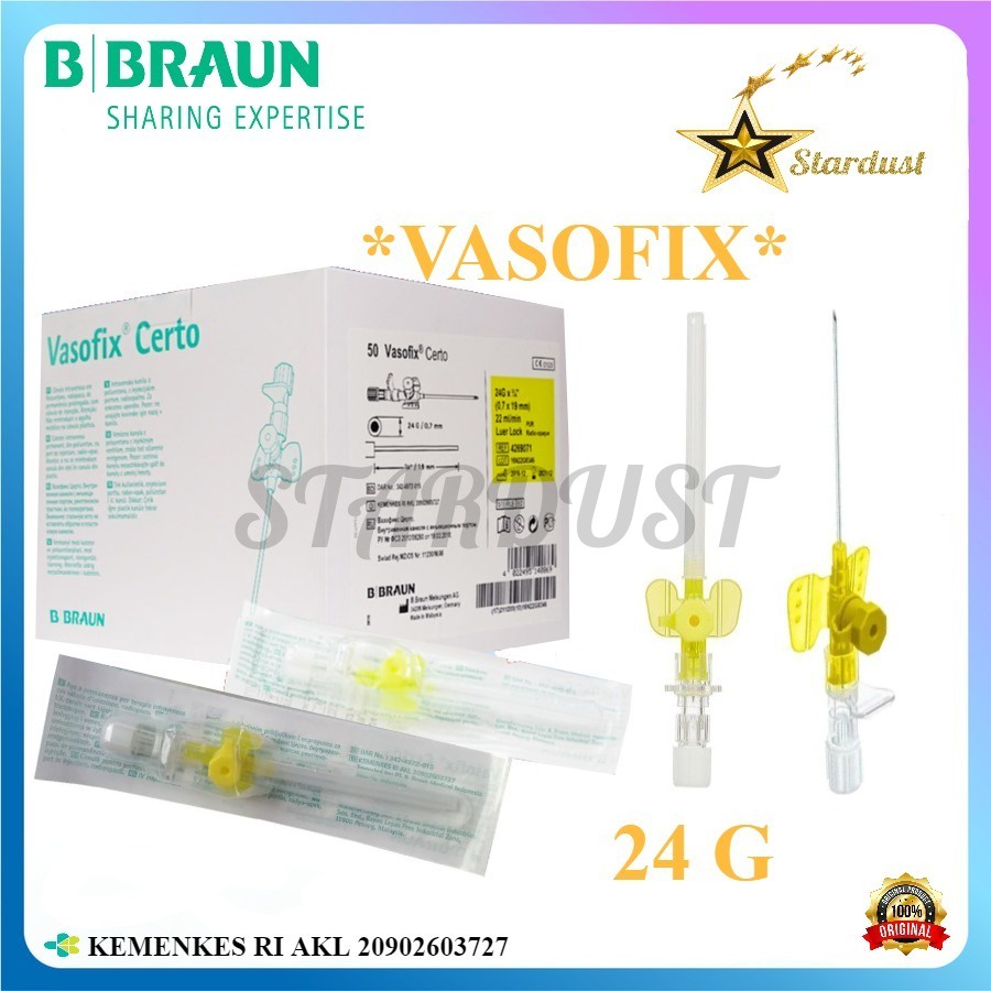 Jual Vasofix B Braun - Vasofix Braunule "B BRAUN" 18G 20G 22G 24G ...