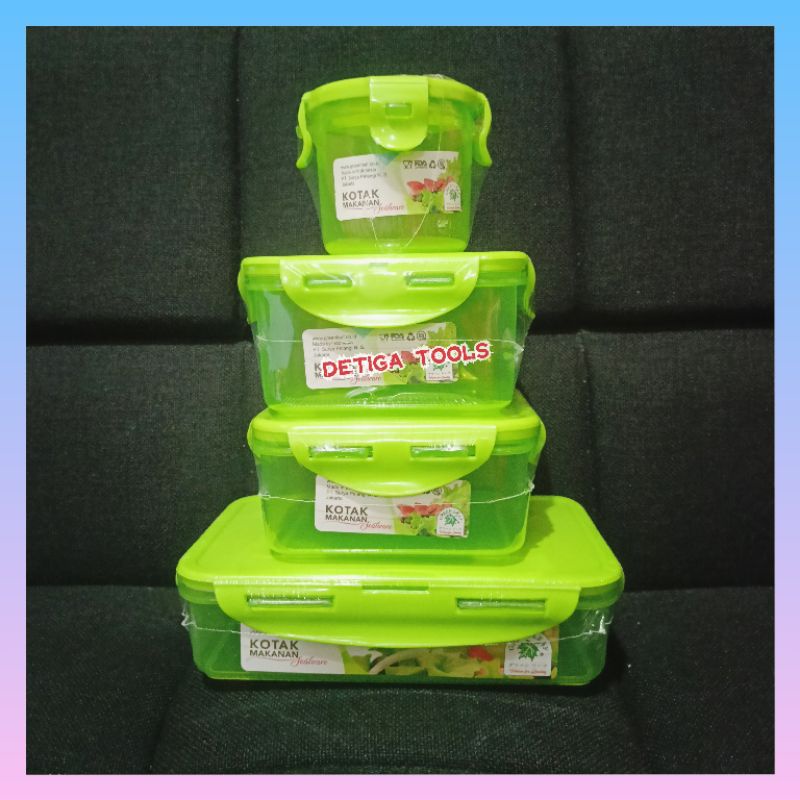 Jual GREEN LEAF 7221, 7197, 7207, 7171 kotak Makan Sealware Lock 4 ...