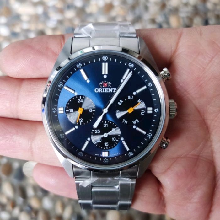 Jual Jam Orient Panda Blue Dial Made In Japan | Shopee Indonesia