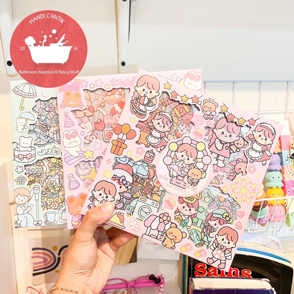 Jual Sticker Box Warna Anti Air isi 100 lembar SENMU VERSI 2 waterproof ...