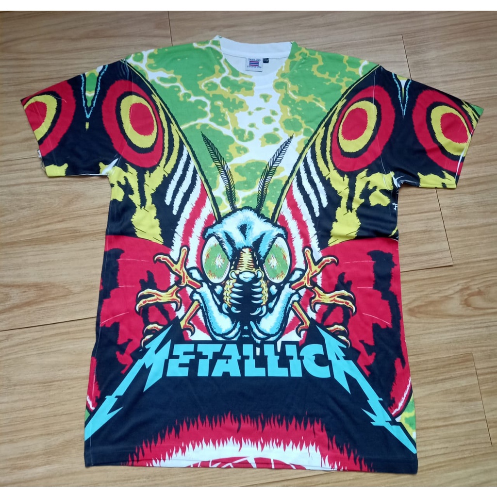 Jual KAOS MUSIC METALLICA 08 AOP , TAG THAILAND, AOP, ALL OF PRINT ...