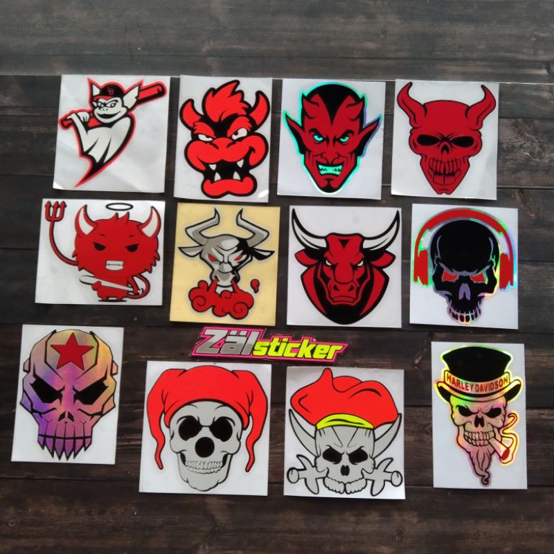 Jual STICKER CUTTING SETAN MERAH | Shopee Indonesia