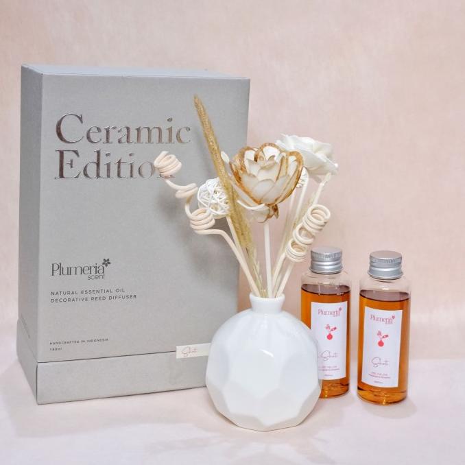 Jual Plumeria Scent Ceramic Reed Diffuser - Sehati (Pengharum Ruangan ...
