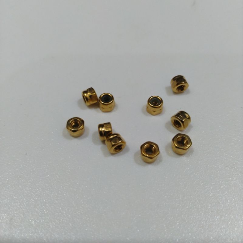 Jual REP TAMIYA LOCK NUT 4MM GOLD (10PCS) | Shopee Indonesia