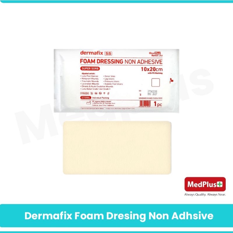 Jual Dermafix SS Foam Dressing Non Adhesive 10 x 20 Cm Satuan | Shopee ...