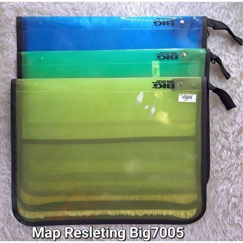 Jual Map Resleting BIG Jala 7005 27x39x3cm Biru/Hijau/Kuning | Shopee ...